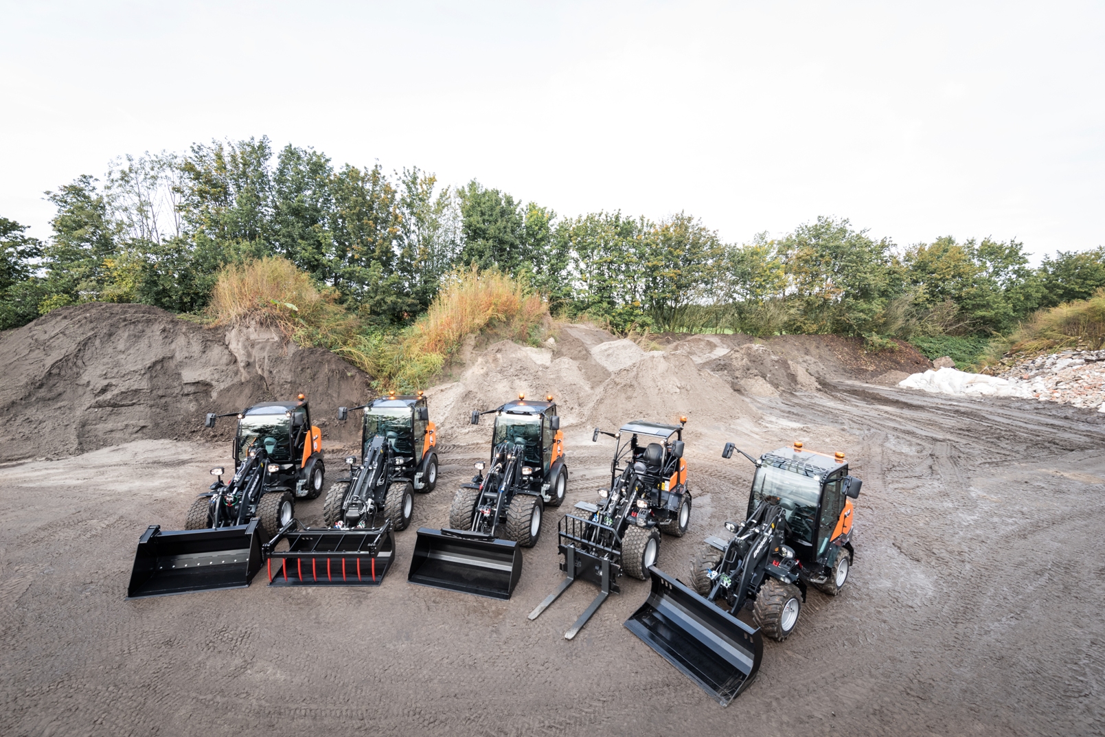 Five new Doosan compact wheel loaders