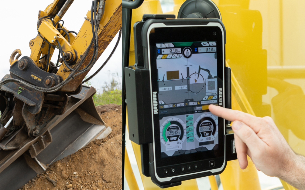 Komatsu 3D machine guidance for excavators