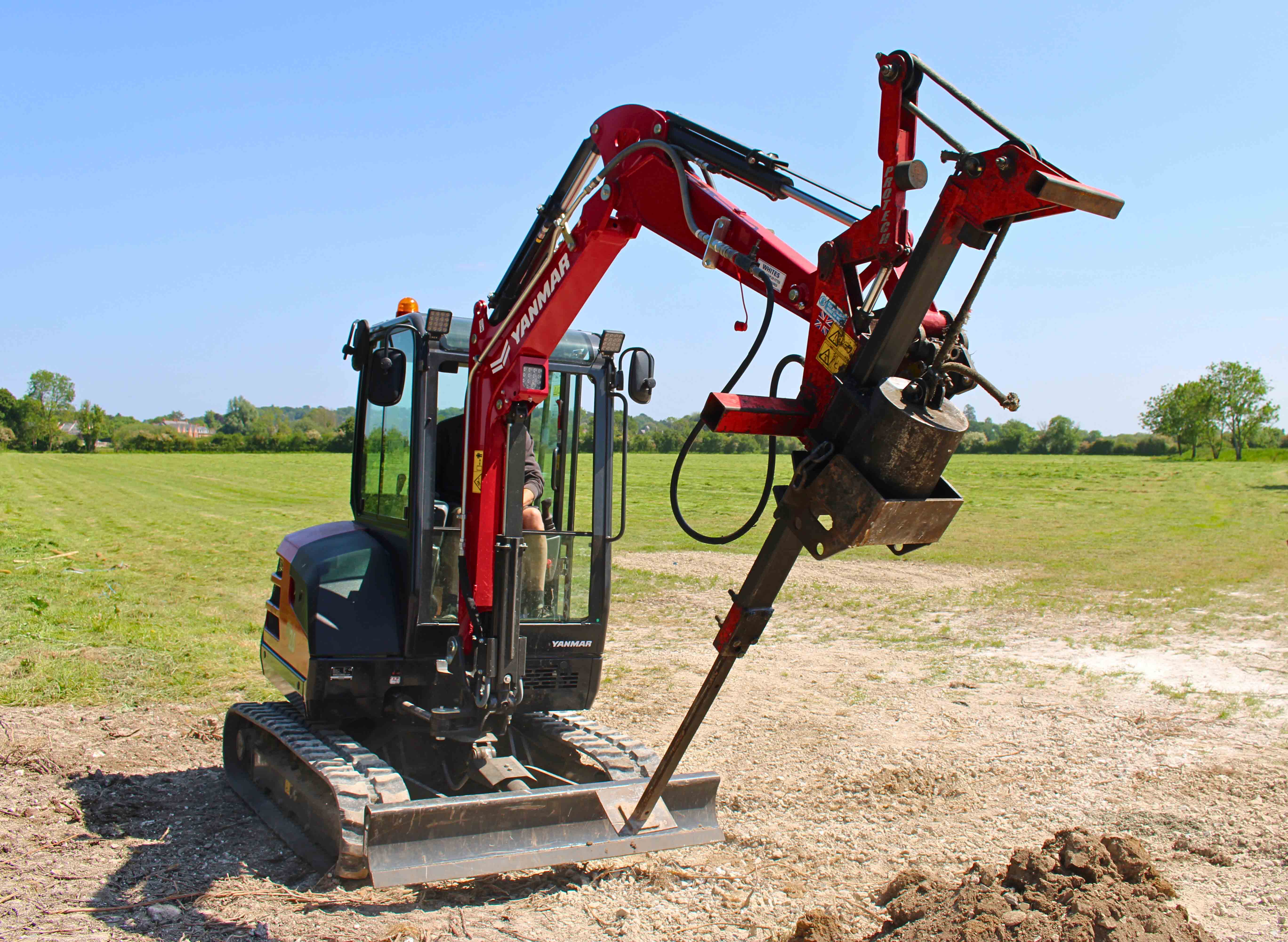 Hurn Bridge Fencing’s Yanmar SV26 mini-excavator