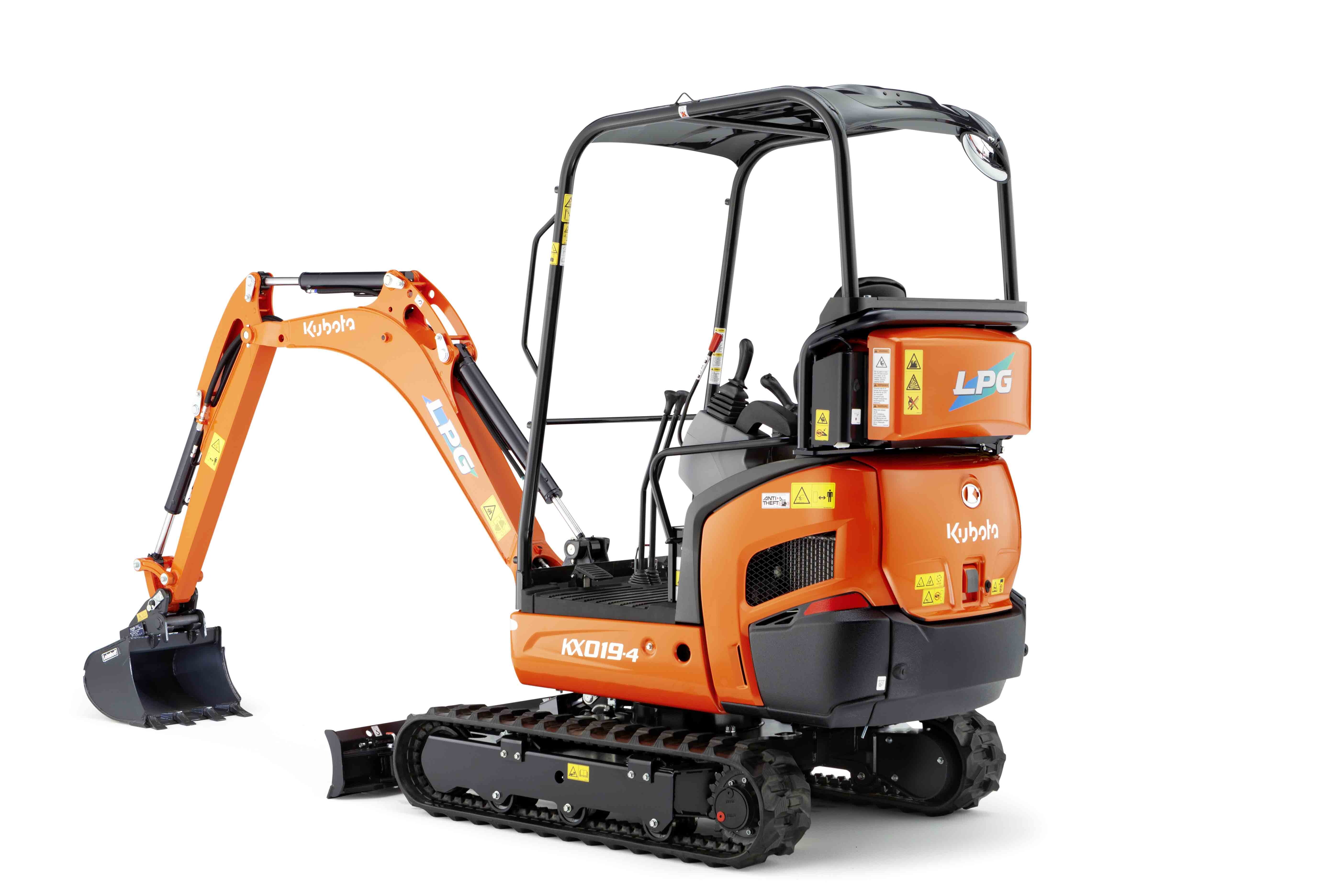 Kubota launches LPG-powered mini-excavator