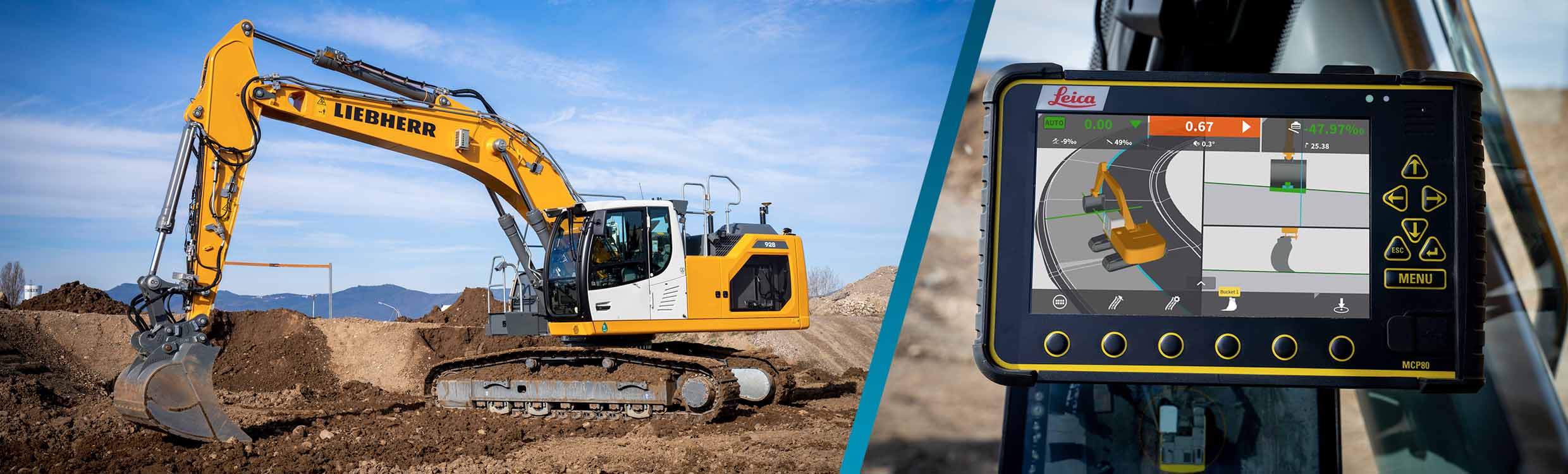 Liebherr expands range of Leica machine control options