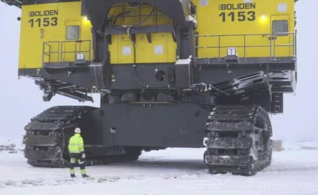 Impressive Big P&H Electric Rope Excavator in Aitik